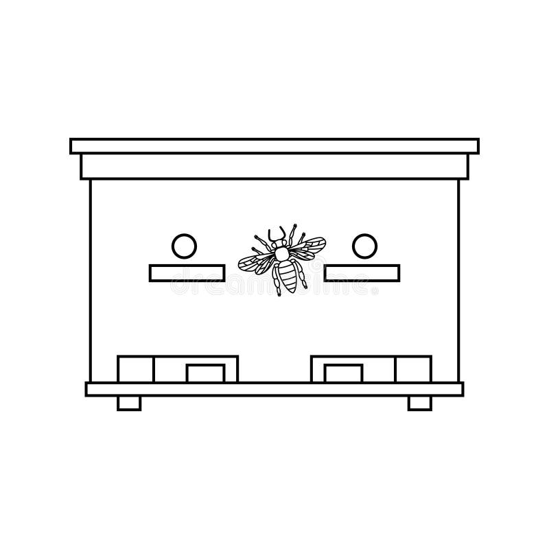 Bee beehive outline stock vector. Illustration of grey - 67000852 Bee beehive outline stock vector. Illustration of grey - 67000852