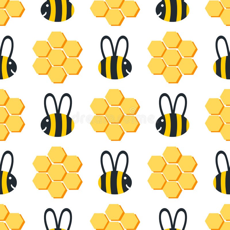 Bee Theme Pattern Stock Illustrations – 388 Bee Theme Pattern Stock ...