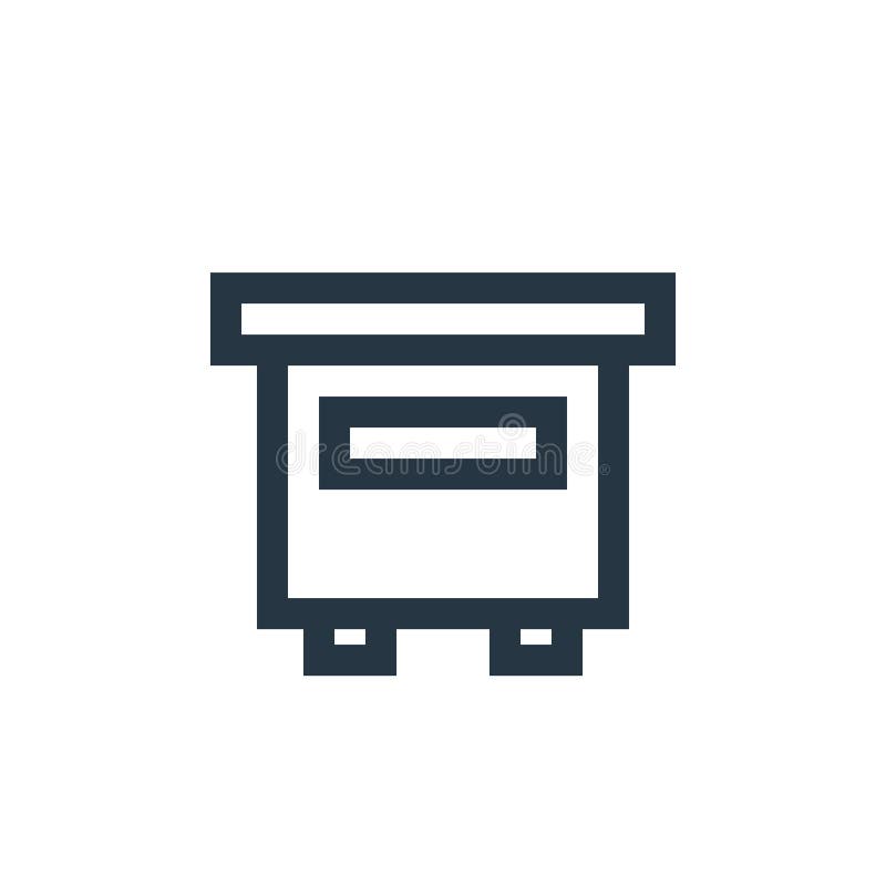 Bee Box Icon Vector from Nature Concept. Thin Line Illustration of Bee ...