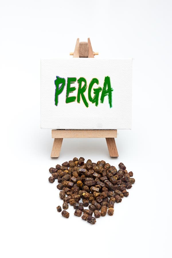 Bee bread, Perga stock image. Image of plate, spoon - 150167913