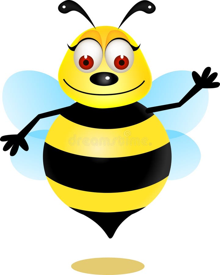 Cartoon bee stock vector. Illustration of animal, flee - 6593864