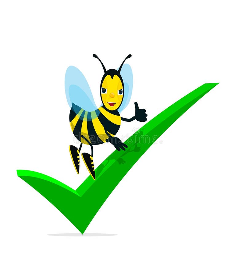 Bee Check Mark Stock Illustrations – 30 Bee Check Mark Stock ...