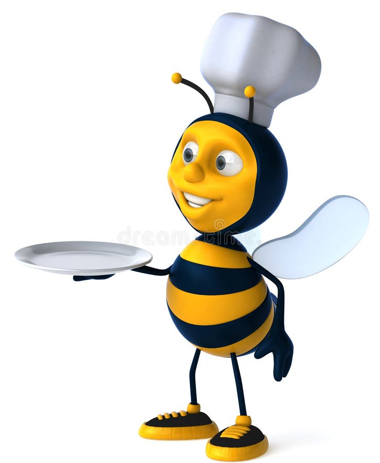 Bee chef stock illustration. Illustration of flying, sneakers - 22645067
