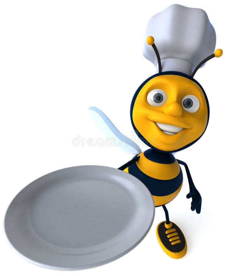 Bee chef stock illustration. Illustration of antenna - 22645071