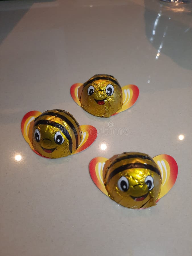 Bee Chocholate Candy Sweet stock photo. Image of little - 265292958