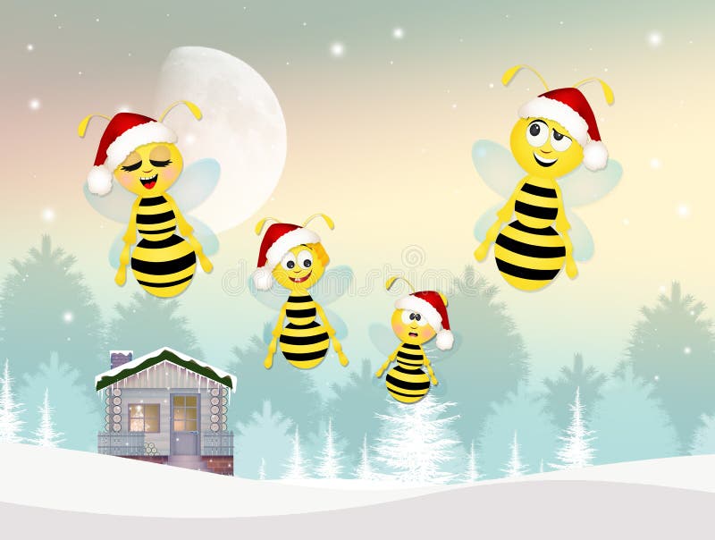 Christmas Bee Stock Illustrations – 1,289 Christmas Bee Stock ...