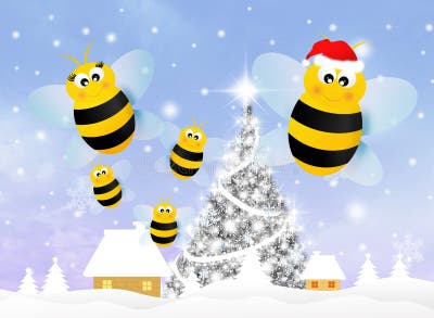 Christmas Bee Stock Illustrations – 1,540 Christmas Bee Stock ...