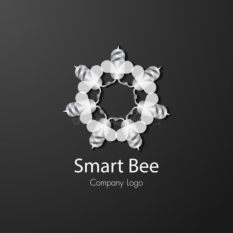 Bee company logo vector stock vector. Illustration of graphic - 95615408