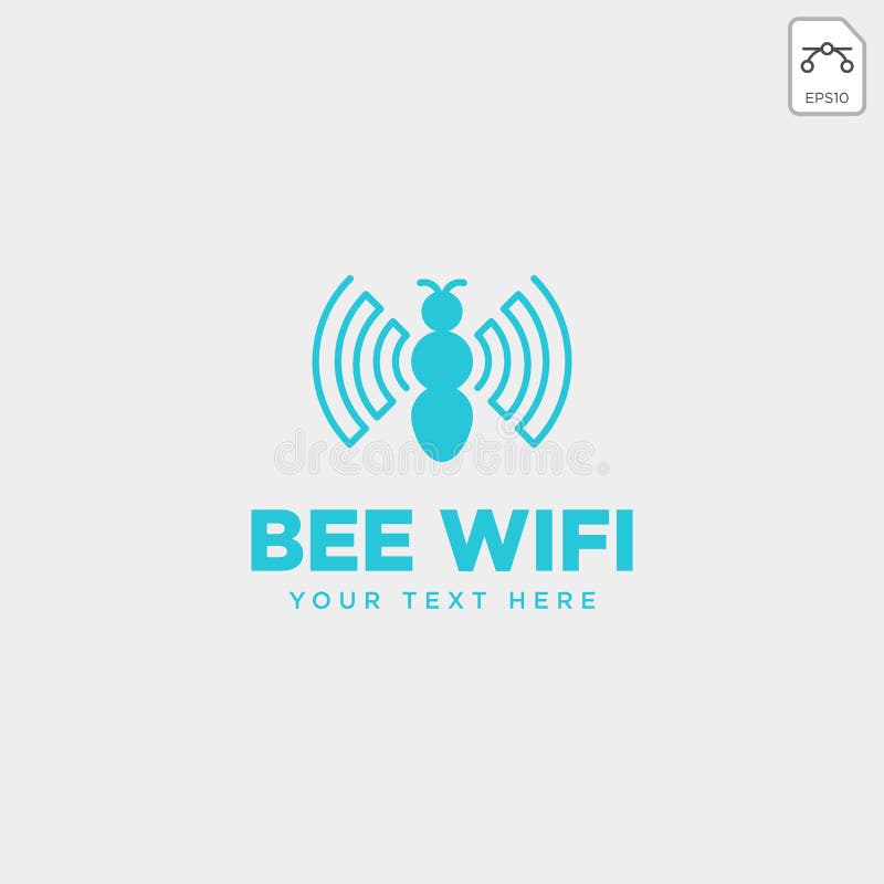 Bee Connection Communication Creative Logo Template Vector Illustration ...