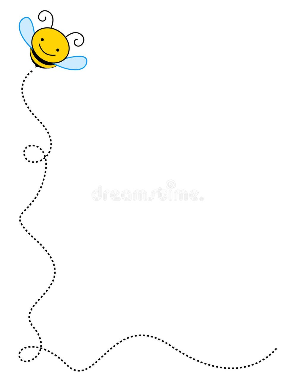 Cute Bee Border Stock Illustrations – 651 Cute Bee Border Stock ...