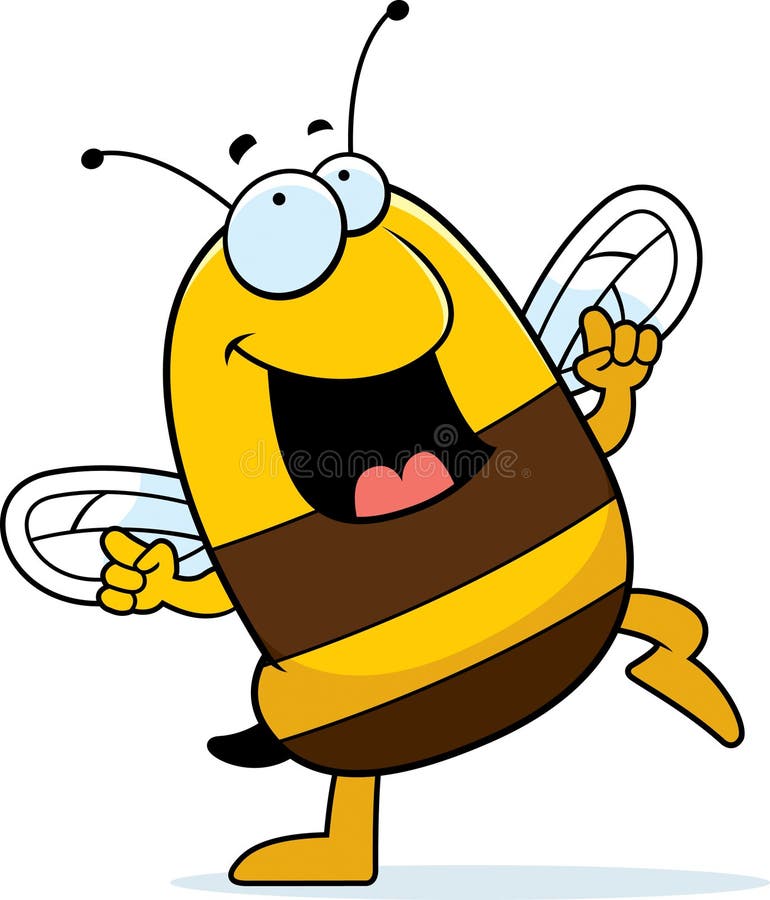 Bee Dancing stock vector. Illustration of pest, bumblebee - 11987436