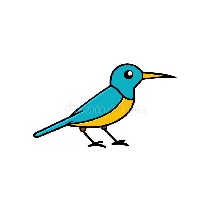 Bee-Eater Bird Cries Icon Vector Illustration Stock Vector ...