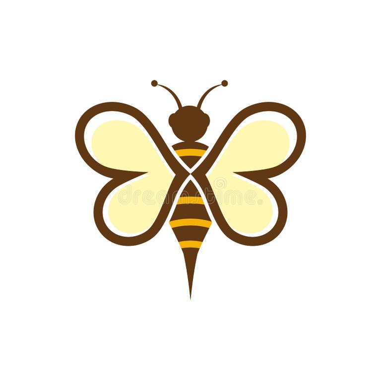 Bee Element Vector Icon Design Stock Vector - Illustration of animal ...