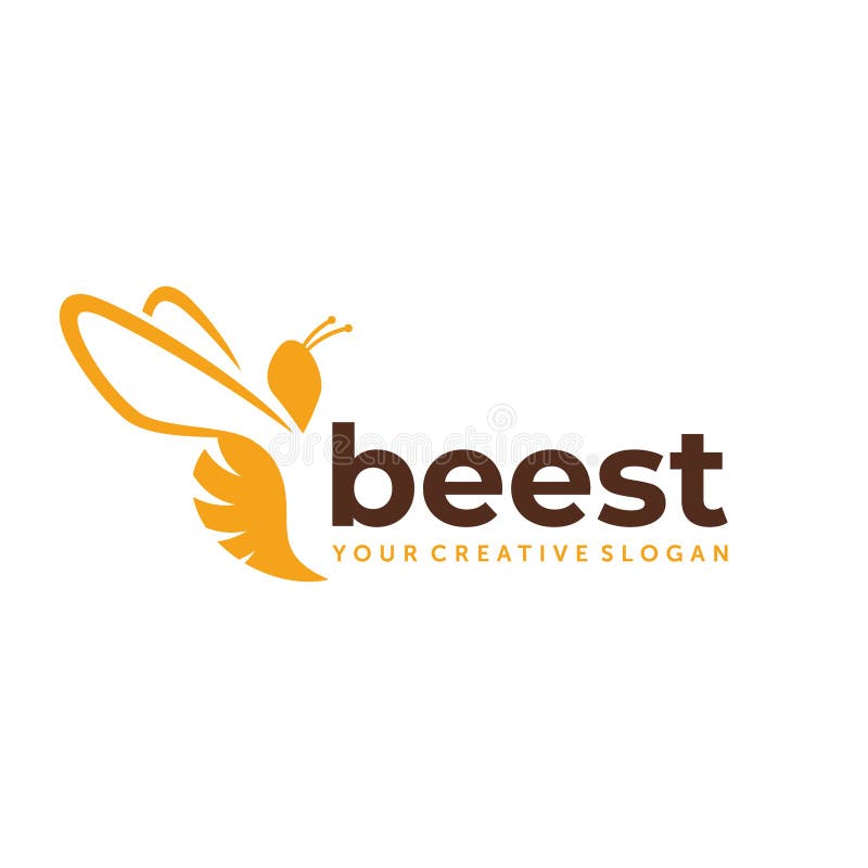 Bee Farm Logo. Bee Honey Logo Design Vector Stock Vector - Illustration ...