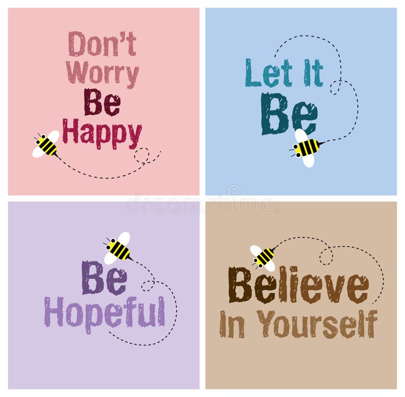 Bee with good word. stock vector. Illustration of company - 58073170