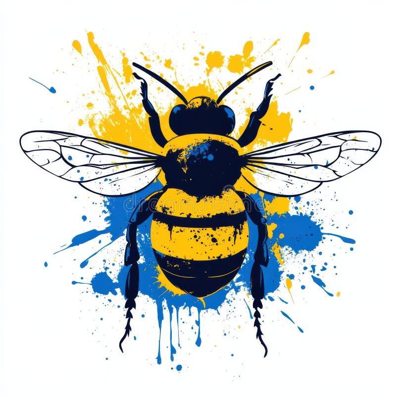 Bee Head Mascot Logo, Vector Style, on Transparent Background, Vector ...