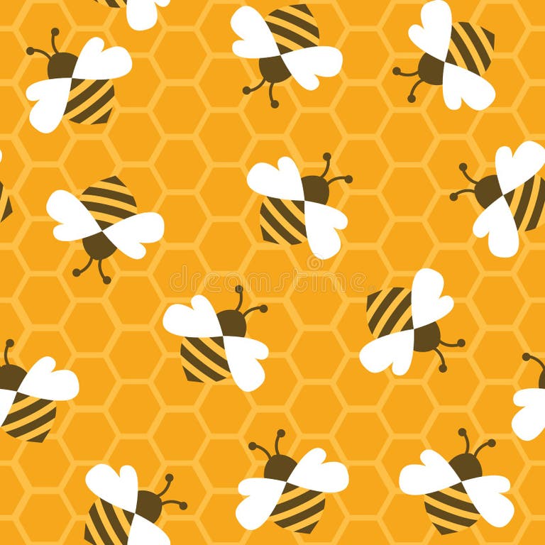 Bee Pattern Stock Illustrations – 44,909 Bee Pattern Stock ...