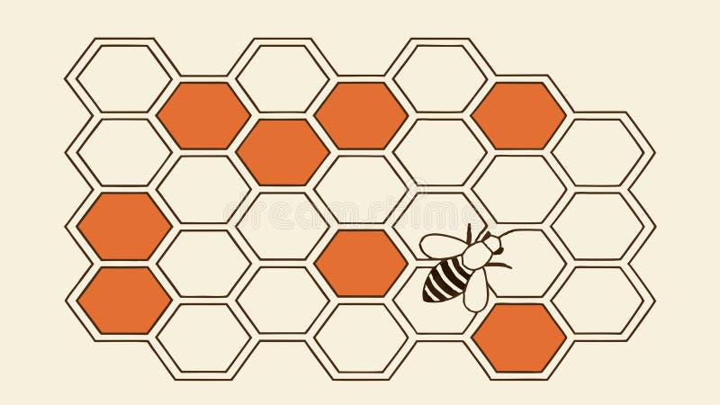 Bee, Honeycomb, and Graph Vector Art, Productivity Data, Vector Design ...