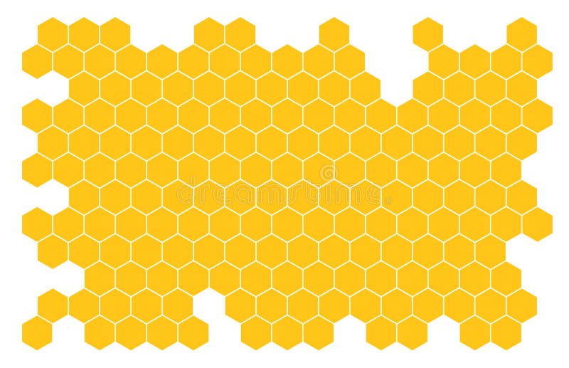 Bee Honeycomb Vector Background Honey Illustration. Beehive Honeycomb ...