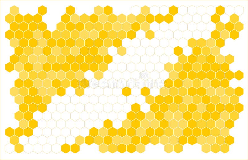 Bee Honeycomb Vector Background Honey Illustration. Beehive Honeycomb ...