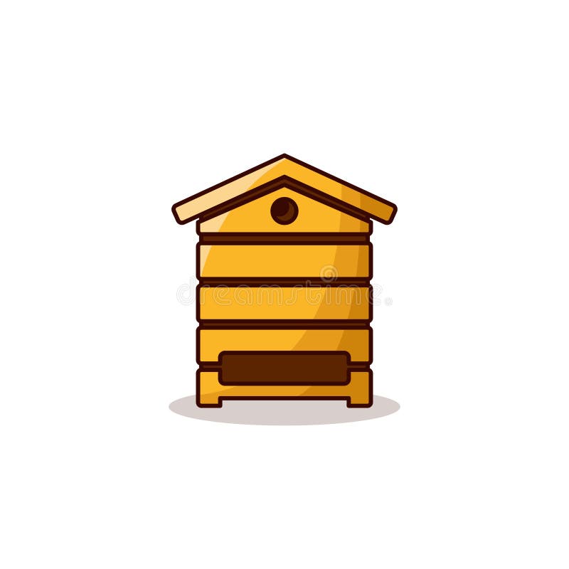 Bee House, Beehive Cartoon Illustration Stock Vector - Illustration of ...