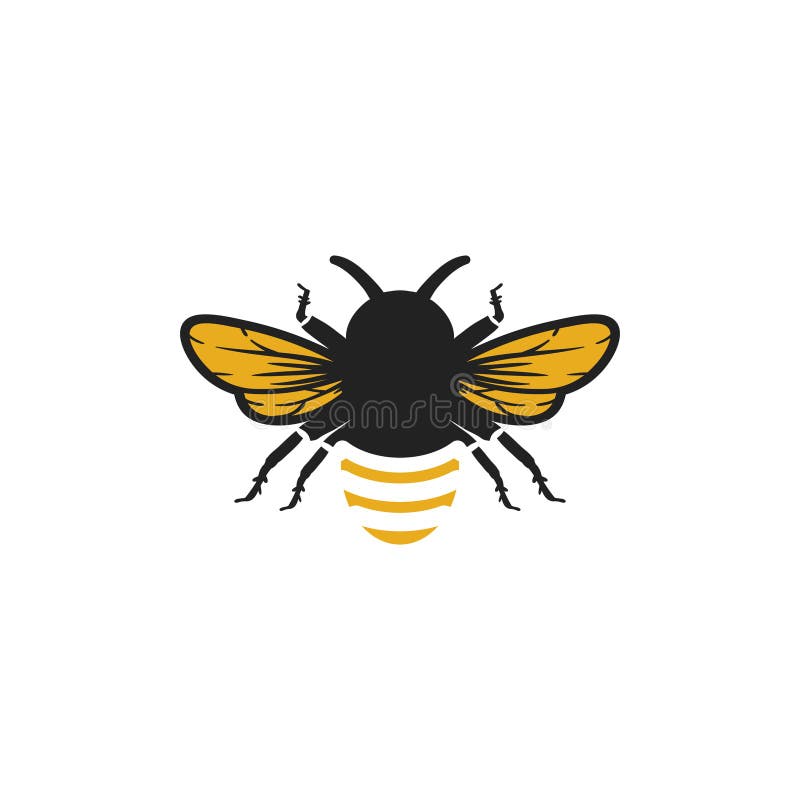 Bee Icon Design Template Vector Isolated Illustration Stock ...