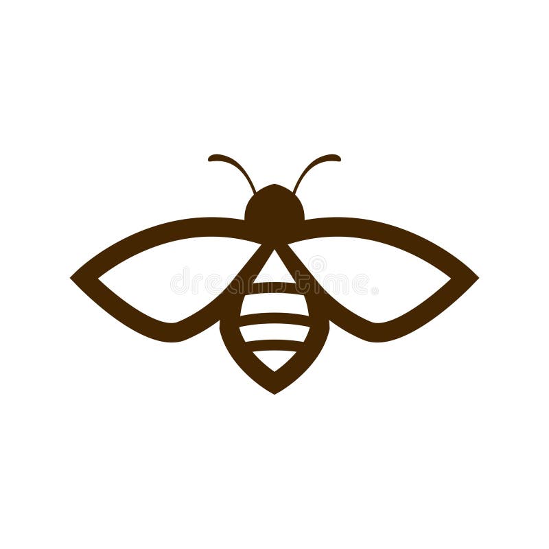 Bee icon logo design stock vector. Illustration of buzz - 342803657