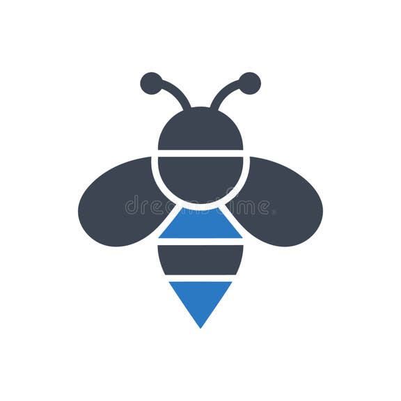 Bee Icon stock vector. Illustration of icon, pollination - 361702592