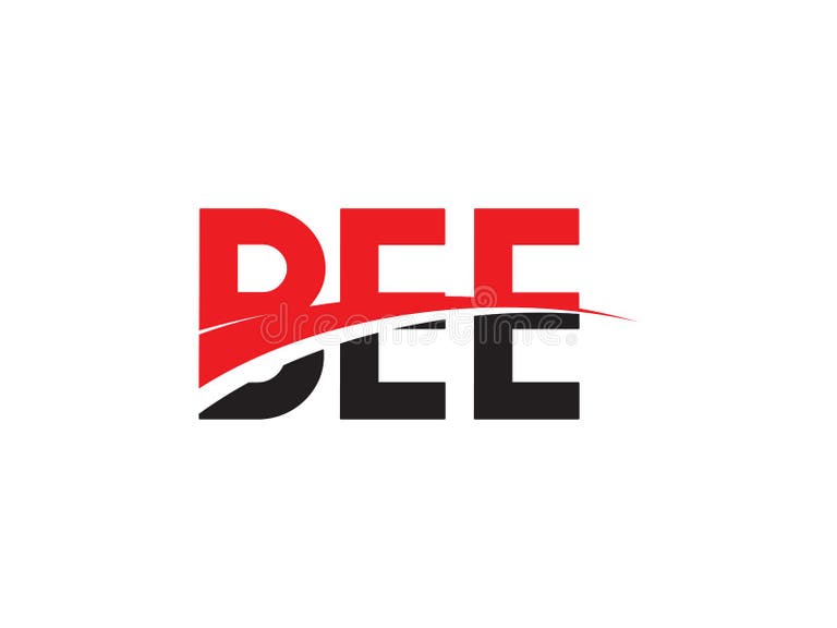 BEE Letter Initial Logo Design Vector Illustration Stock Vector ...