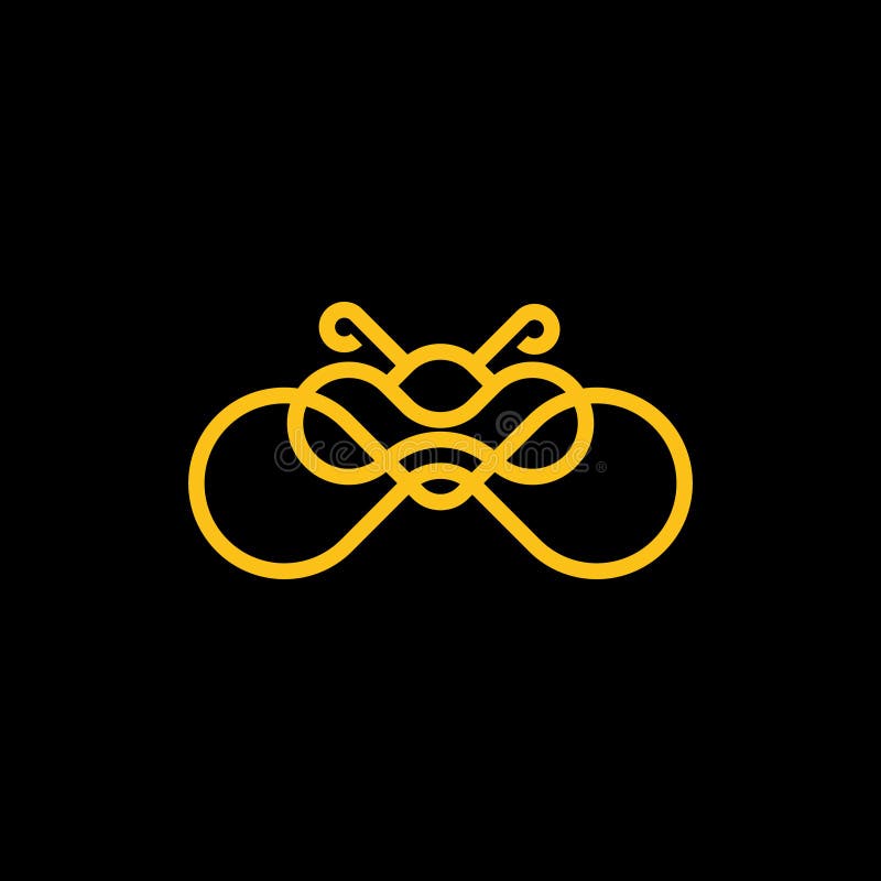 Bee Logo Design Template, Honey Bee Animals Logo Vector Stock Vector ...