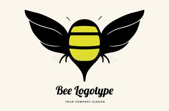 Bee Logo Design Vector, Bug Bee Design. Stock Illustration - Illustration of icon, honeybee ...