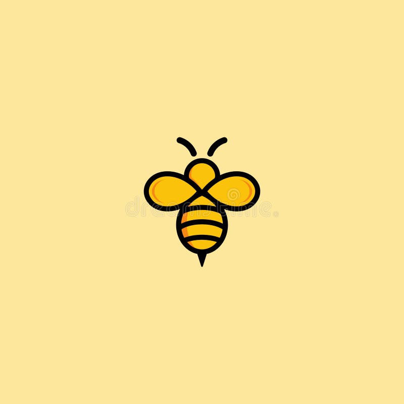 Bee Logo, Unique and Fun Concept Stock Illustration - Illustration of ...