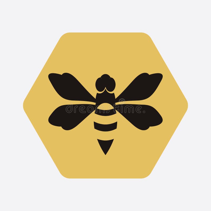 Bee Logo Illustrations Design Icon Stock Vector - Illustration of ...