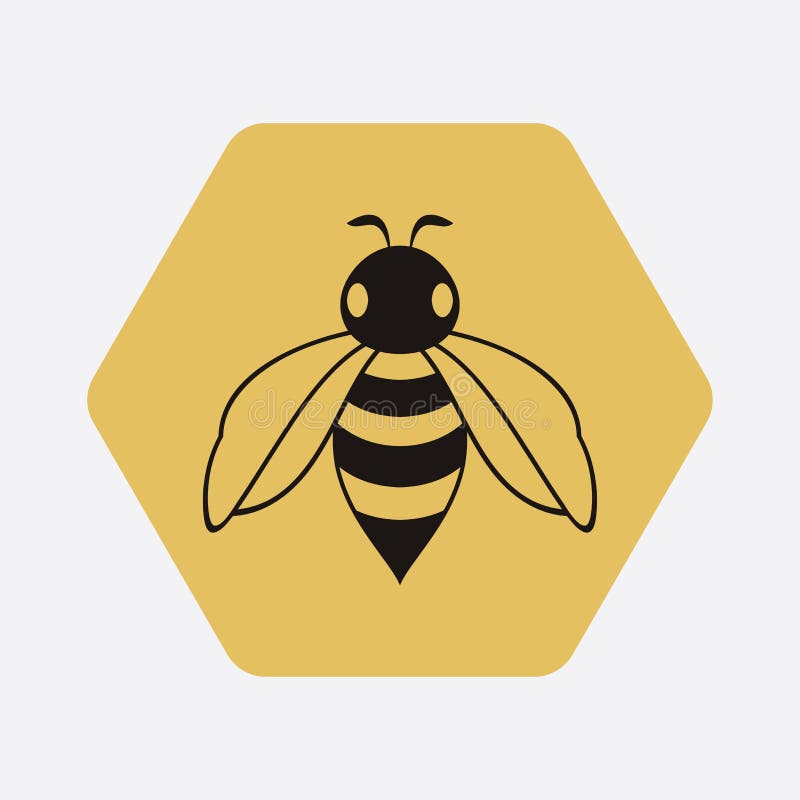 Bee Logo Illustrations Design Icon Stock Vector - Illustration of ...