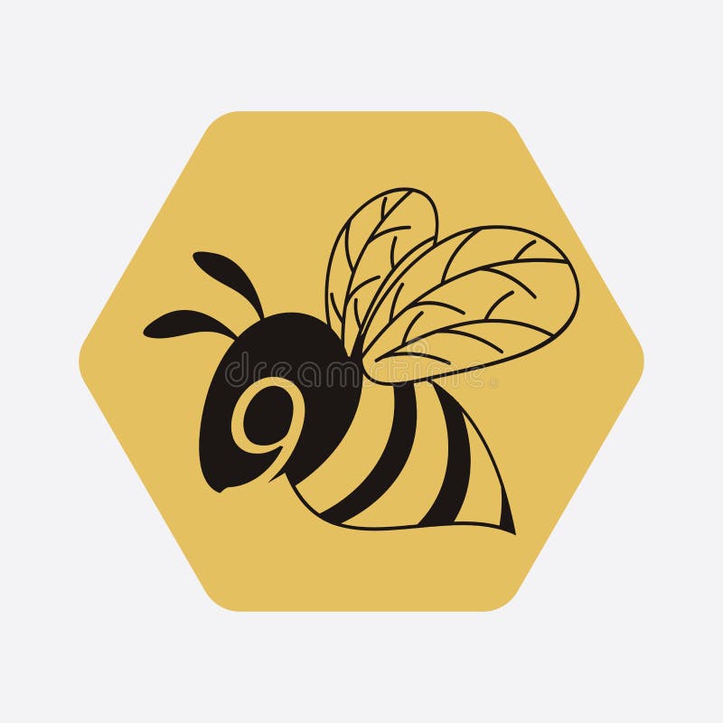 Bee Logo Illustrations Design Icon Stock Vector - Illustration of ...
