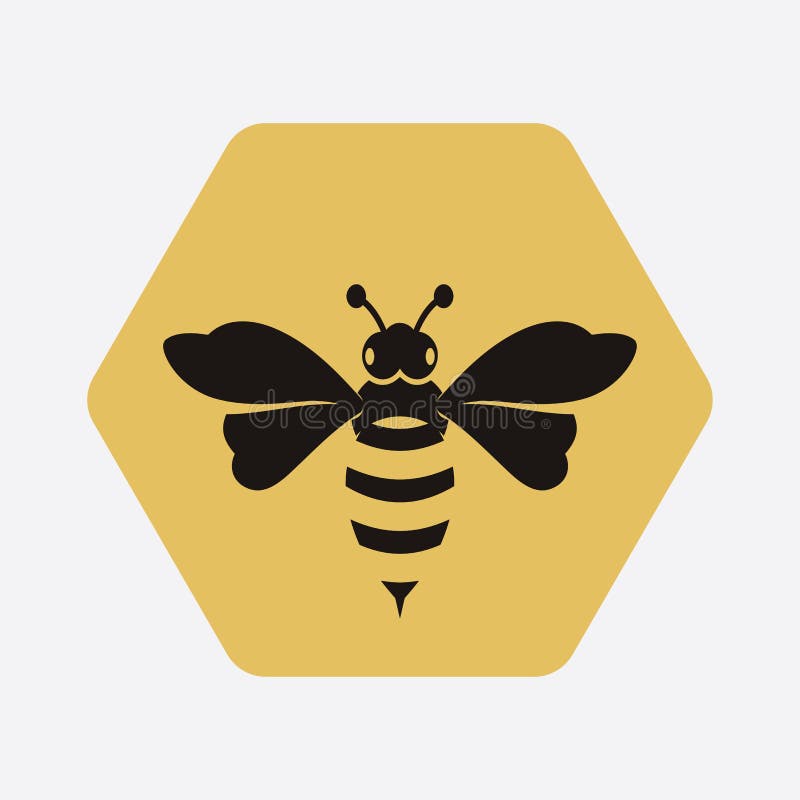 Bee Logo Illustrations Design Icon Stock Vector - Illustration of ...
