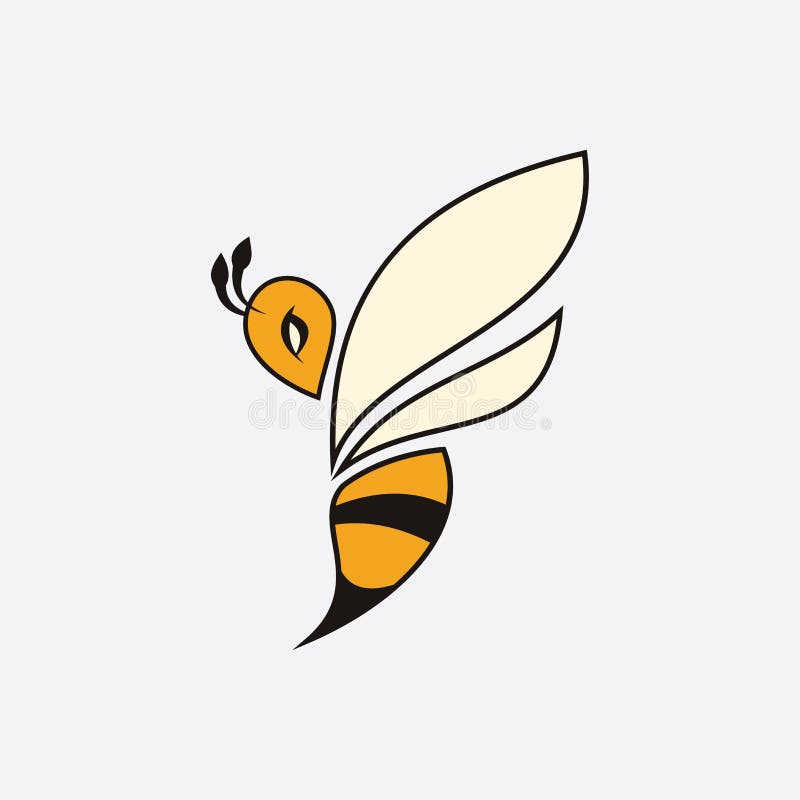 Bee Logo Illustrations Design Icon Stock Vector - Illustration of sign ...