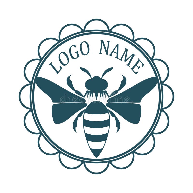 Bee Logo Illustrations Design Icon Stock Vector - Illustration of ...