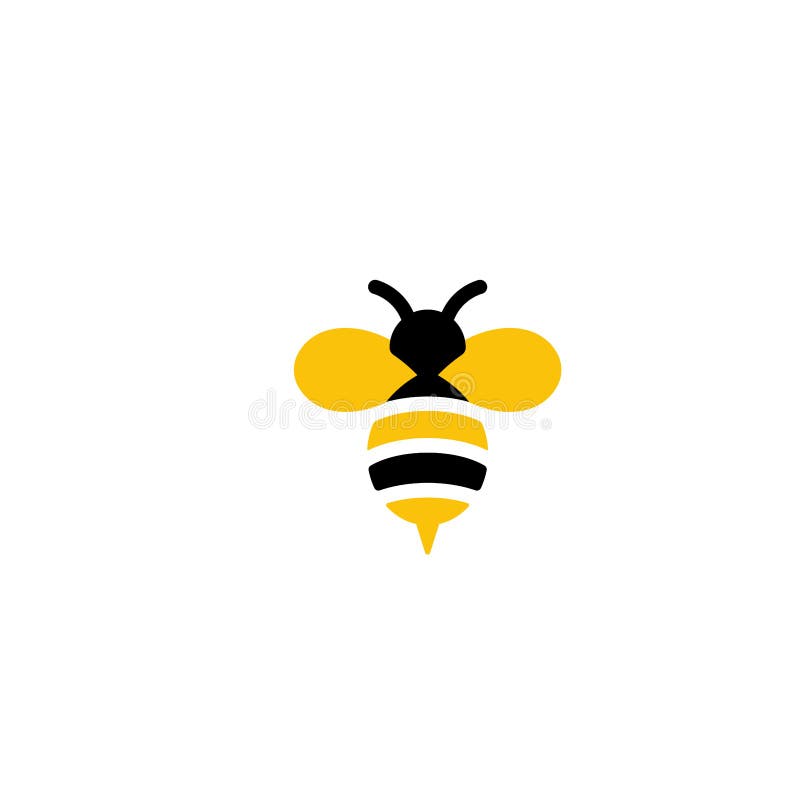 Bee Logo, Unique and Fun Concept Stock Illustration - Illustration of ...