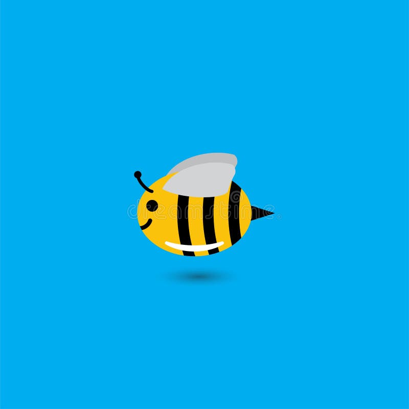 Bee Logo, Unique and Fun Concept Stock Illustration - Illustration of ...