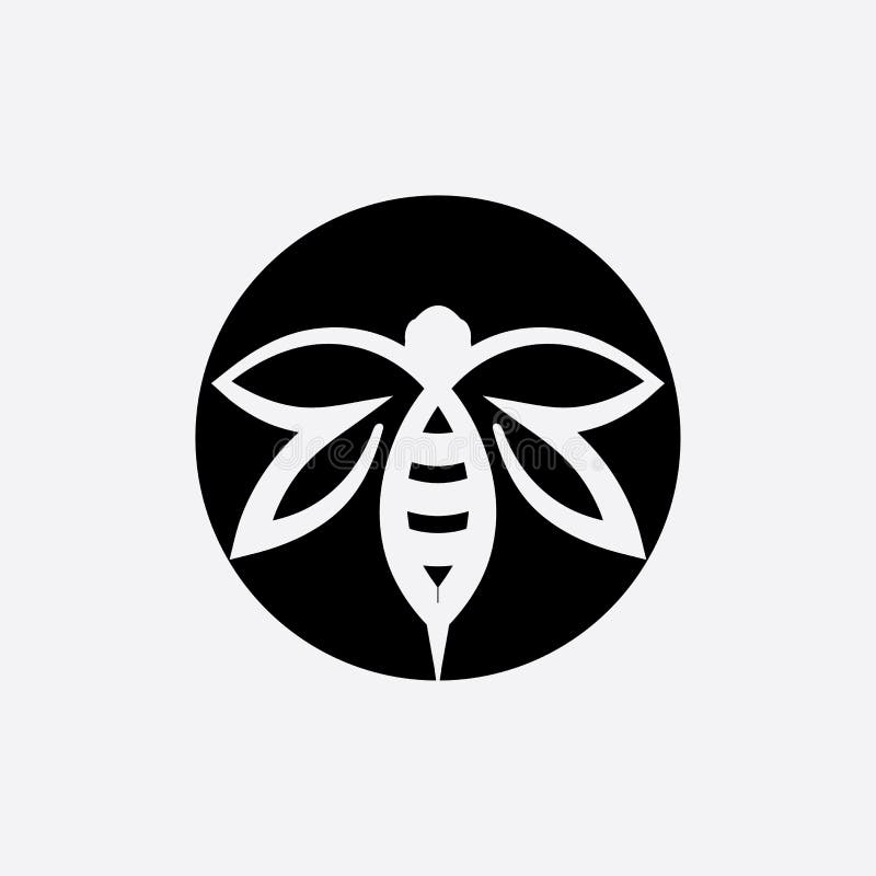 Bee Logo Illustrations Design Icon Stock Illustration - Illustration of ...