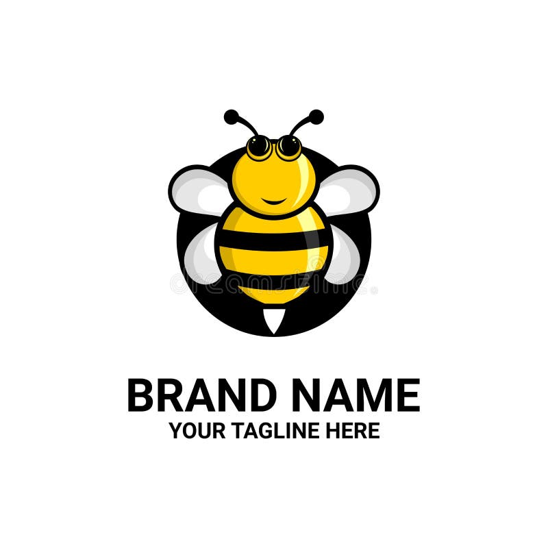 Bee logos stock vector. Illustration of logo, vector - 245043761