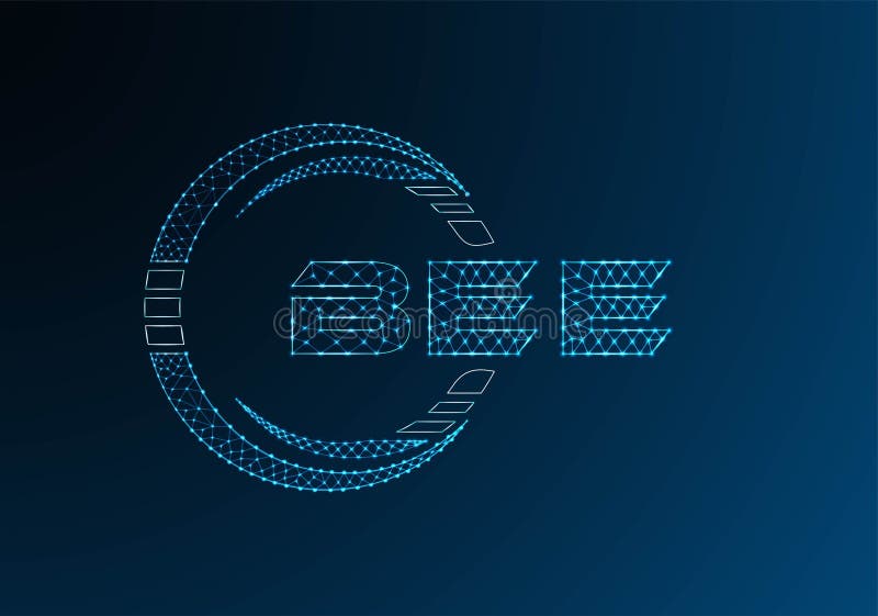 BEE Low Poly Letter Logo Vector Design. Stock Vector - Illustration of ...