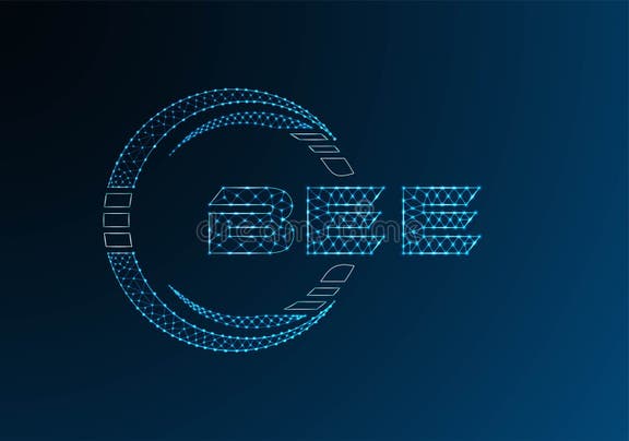 BEE Low Poly Letter Logo Vector Design. Stock Vector - Illustration of ...