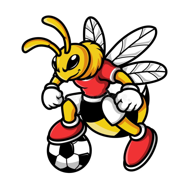 Bee Mascot Soccer Team Spirit Stock Illustrations – 3 Bee Mascot Soccer ...