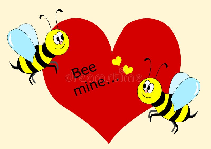 Bee mine stock vector. Illustration of romance, animal - 9019979