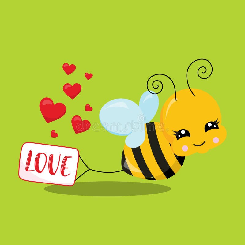 Bee mine love 06 stock vector. Illustration of vector - 197981990