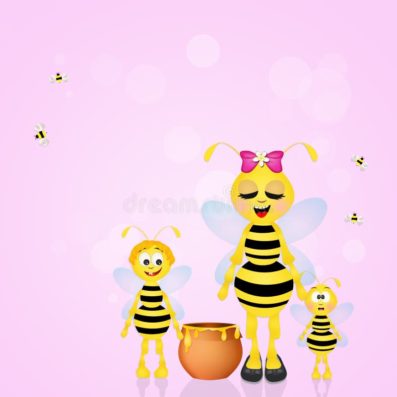 Funny Female Bee Cartoon Stock Illustrations – 144 Funny Female Bee ...
