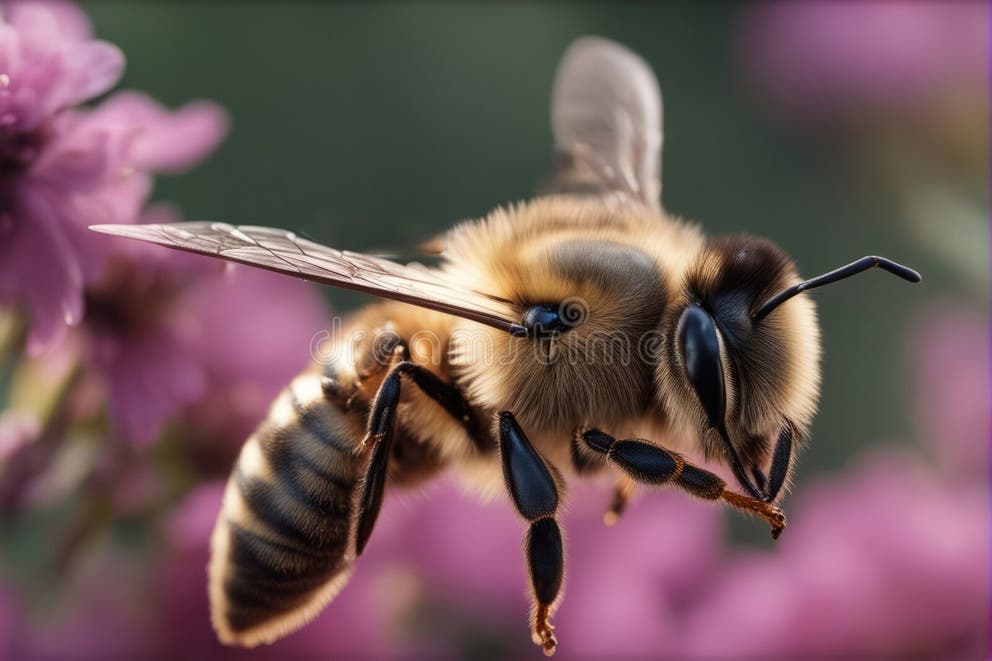 Bee the Natural Way of Pollination, Created with Generative AI ...