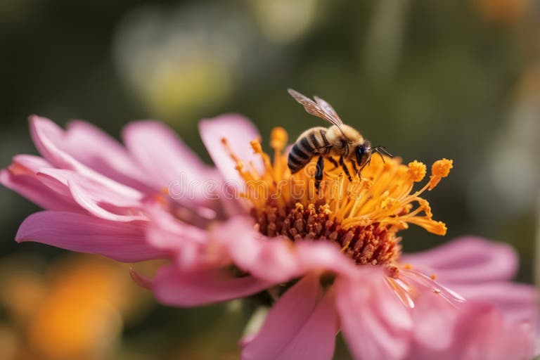 Bee the Natural Way of Pollination, Created with Generative AI ...